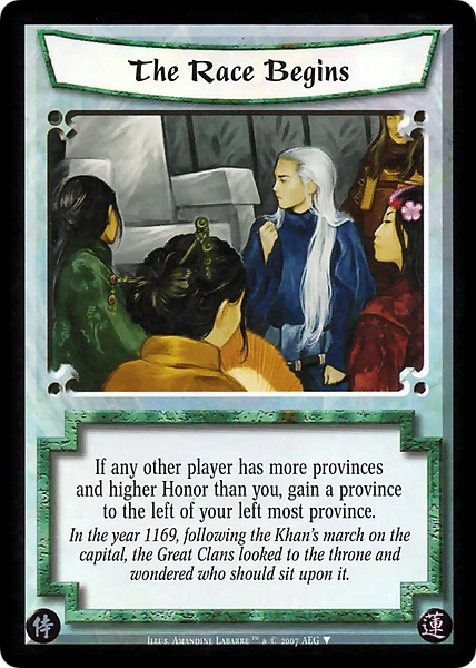 The Race Begins/card | L5r: Legend of the Five Rings Wiki | Fandom