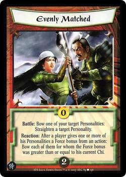 Evenly Matched/card | L5r: Legend of the Five Rings Wiki | Fandom