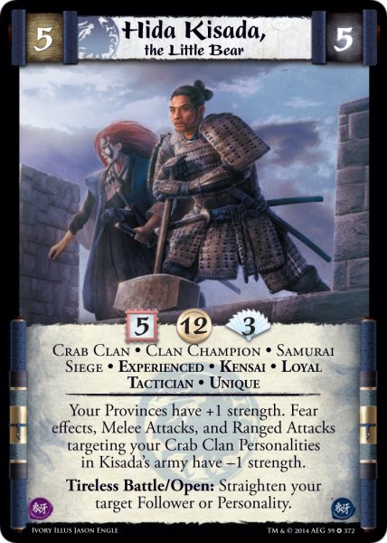 Hida Kisada The Little Bearcard L5r Legend Of The Five Rings Wiki