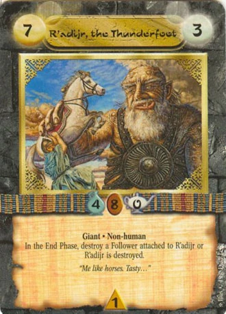 R'adijr, the Thunderfoot/card | L5r: Legend of the Five Rings Wiki | Fandom