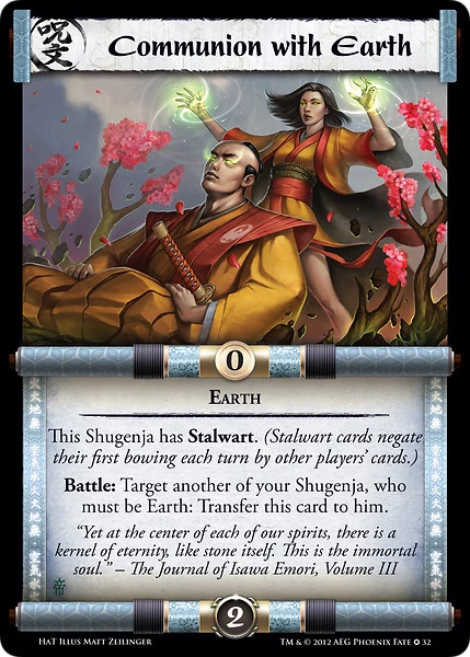 Communion with Earth/card | L5r: Legend of the Five Rings Wiki | Fandom