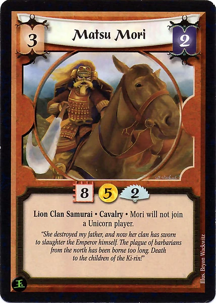 Matsu Mori/card | L5r: Legend of the Five Rings Wiki | Fandom