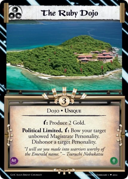 The Ruby Dojo/card | L5r: Legend of the Five Rings Wiki | Fandom