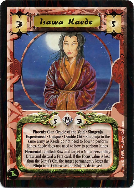 Isawa Kaede Exp/card | L5r: Legend of the Five Rings Wiki | Fandom