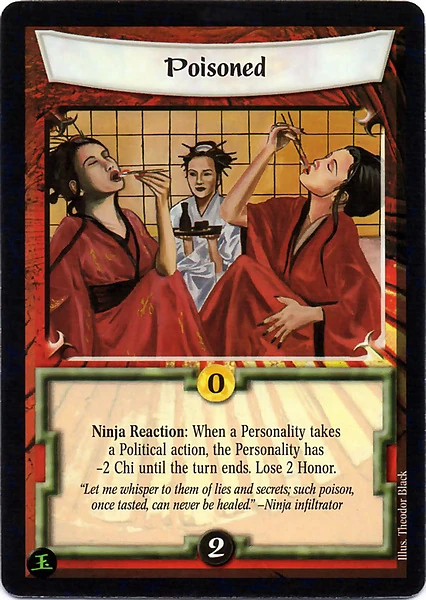 Poisoned/card | L5r: Legend of the Five Rings Wiki | Fandom
