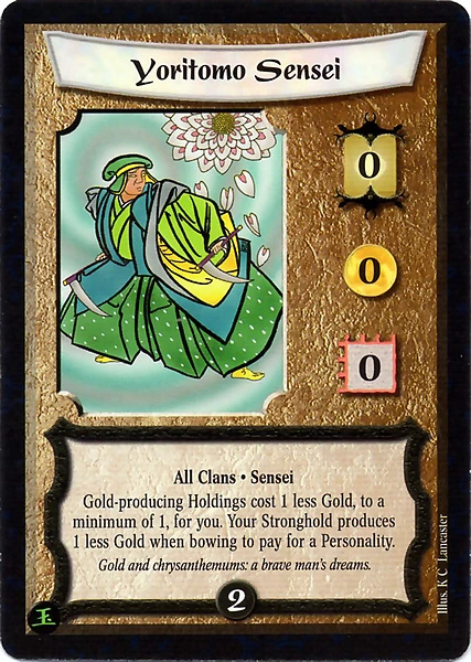 Yoritomo Sensei/card | L5r: Legend of the Five Rings Wiki | Fandom