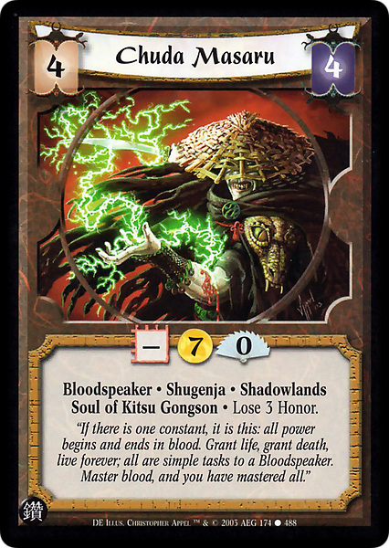 Chuda Masarucard L5r Legend Of The Five Rings Wiki Fandom