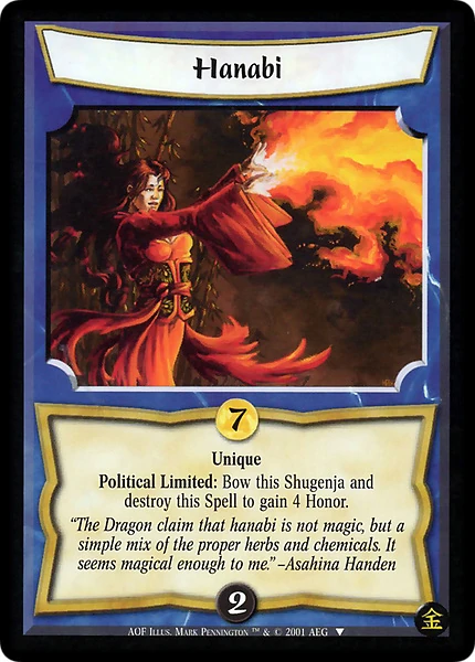 Hanabi/card | L5r: Legend of the Five Rings Wiki | Fandom