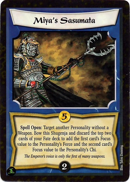 Miya's Sasumata/card | L5r: Legend of the Five Rings Wiki | Fandom