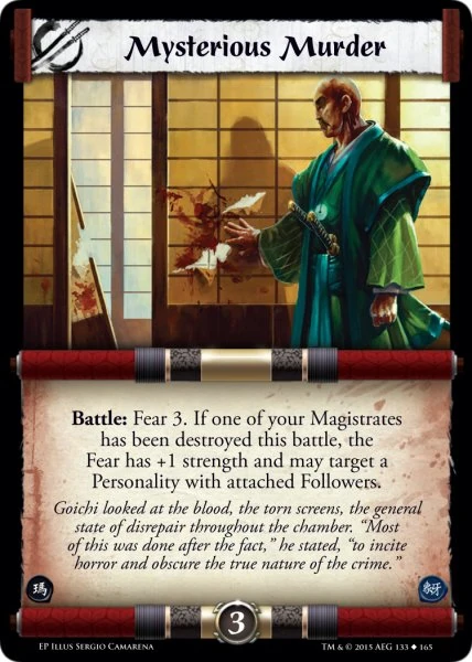 Mysterious Murder/card | L5r: Legend of the Five Rings Wiki | Fandom
