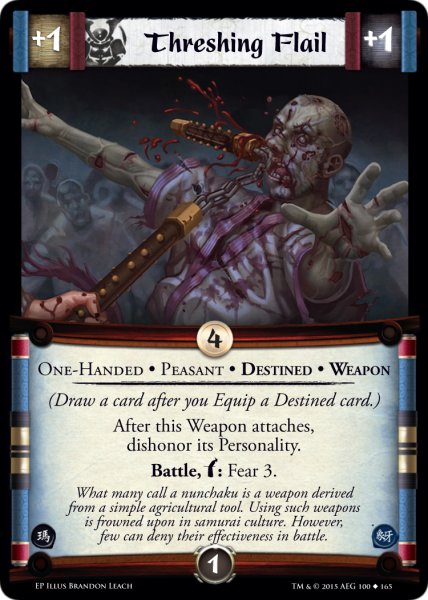 Threshing Flailcard L5r Legend Of The Five Rings Wiki Fandom