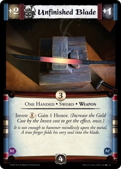 Unfinished Blade/card | L5r: Legend of the Five Rings Wiki | Fandom