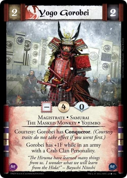 Yogo Gorobei/card | L5r: Legend of the Five Rings Wiki | Fandom