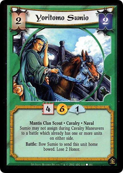 Yoritomo Sumio/card | L5r: Legend of the Five Rings Wiki | Fandom