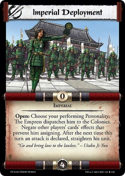 Imperial Deployment/card | L5r: Legend of the Five Rings Wiki | Fandom