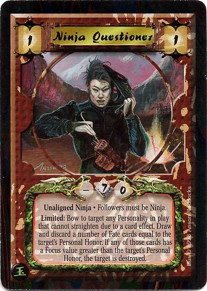 Ninja Questioner/card | L5r: Legend of the Five Rings Wiki | Fandom