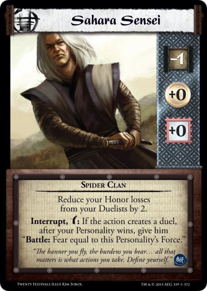 Sahara Sensei/card | L5r: Legend of the Five Rings Wiki | Fandom