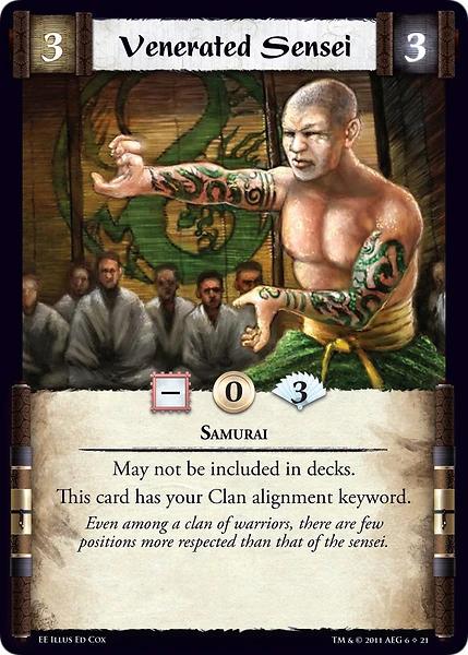 Venerated Sensei/card | L5r: Legend of the Five Rings Wiki | Fandom