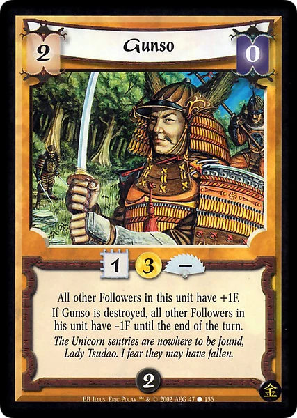 Gunso/card | L5r: Legend of the Five Rings Wiki | Fandom
