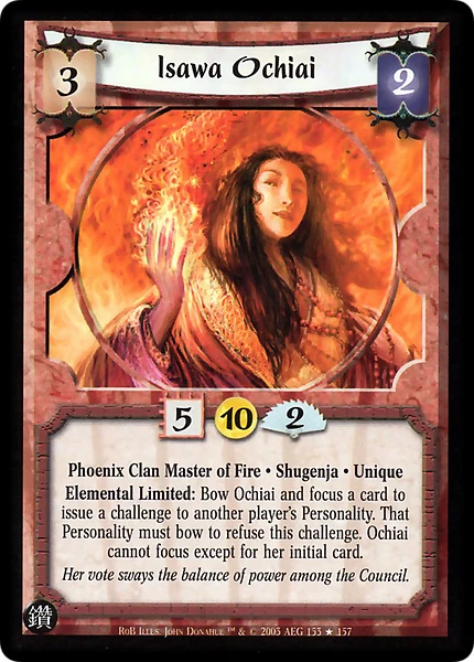 Isawa Ochiai/card | L5r: Legend of the Five Rings Wiki | Fandom