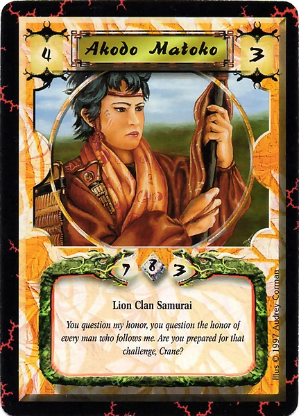 Akodo Matoko/card | L5r: Legend of the Five Rings Wiki | Fandom