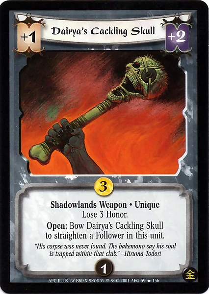 Dairya's Cackling Skull/card | L5r: Legend of the Five Rings Wiki | Fandom