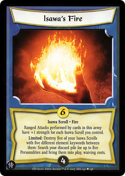 Isawa's Fire/card | L5r: Legend of the Five Rings Wiki | Fandom