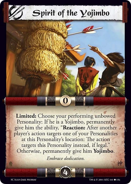 Spirit of the Yojimbo/card | L5r: Legend of the Five Rings Wiki | Fandom