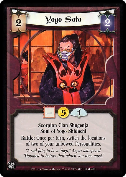 Yogo Soto/card | L5r: Legend of the Five Rings Wiki | Fandom