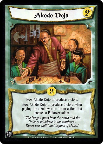 Akodo Dojo/card | L5r: Legend of the Five Rings Wiki | Fandom