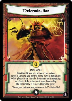 Determination/card | L5r: Legend of the Five Rings Wiki | Fandom