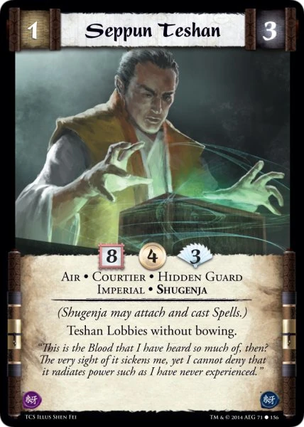 Seppun Teshan/card | L5r: Legend of the Five Rings Wiki | Fandom