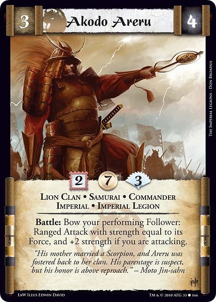 Akodo Areru/card | L5r: Legend of the Five Rings Wiki | Fandom