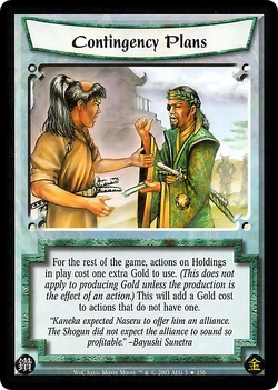Contingency Plans/card | L5r: Legend of the Five Rings Wiki | Fandom