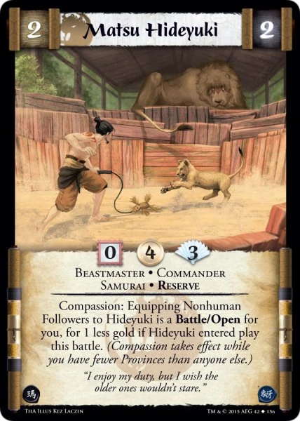 Matsu Hideyuki/card | L5r: Legend of the Five Rings Wiki | Fandom