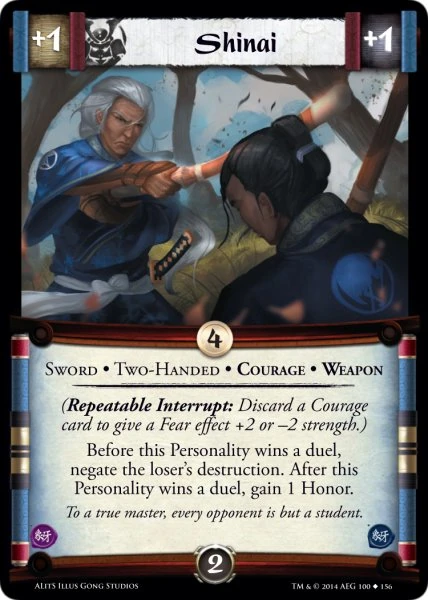 Shinai/card | L5r: Legend of the Five Rings Wiki | Fandom