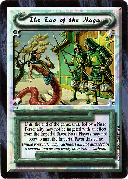 The Tao of the Naga/card | L5r: Legend of the Five Rings Wiki | Fandom