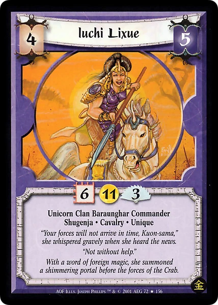 Iuchi Lixue/card | L5r: Legend of the Five Rings Wiki | Fandom