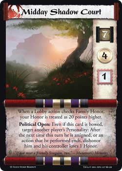 Midday Shadow Court/card | L5r: Legend of the Five Rings Wiki | Fandom