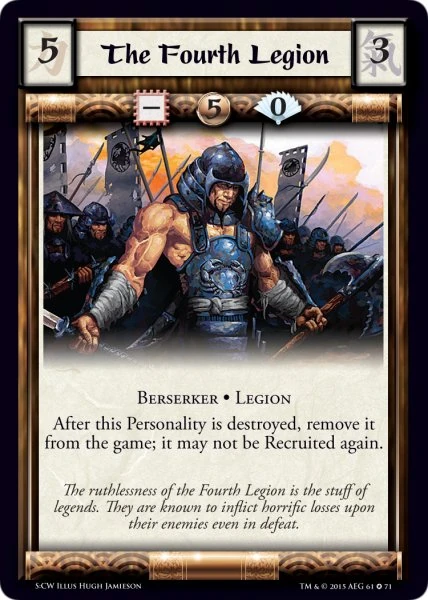 The Fourth Legion/card | L5r: Legend of the Five Rings Wiki | Fandom