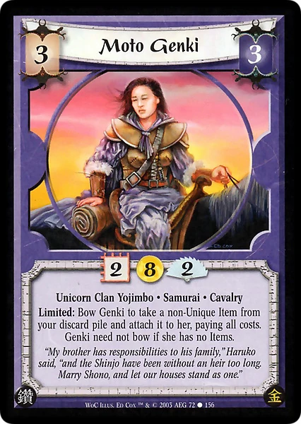 Moto Genki/card | L5r: Legend of the Five Rings Wiki | Fandom