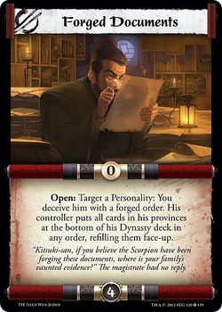 Forged Documents/card | L5r: Legend of the Five Rings Wiki | Fandom
