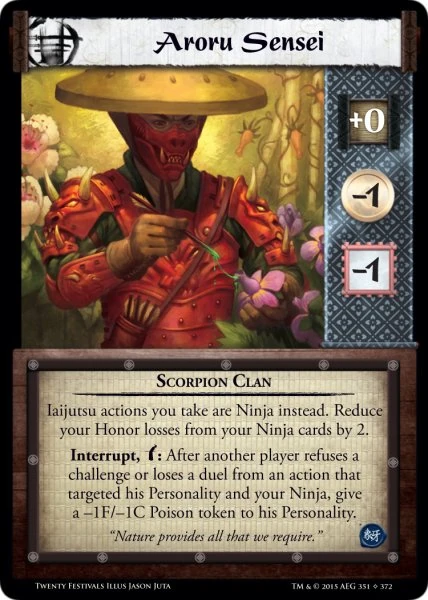 Aroru Sensei/card | L5r: Legend of the Five Rings Wiki | Fandom