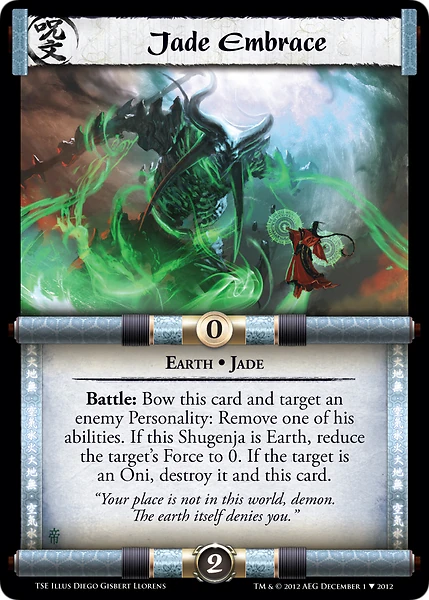Jade Embrace/card | L5r: Legend of the Five Rings Wiki | Fandom