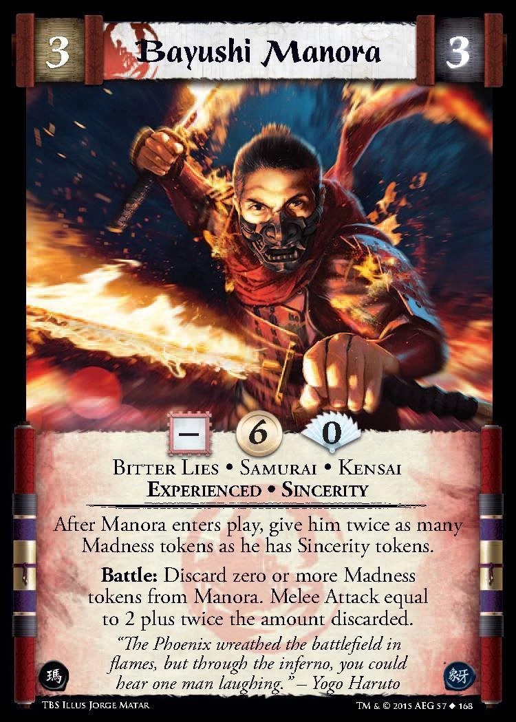 Bayushi Manora Exp/card | L5r: Legend of the Five Rings Wiki | Fandom