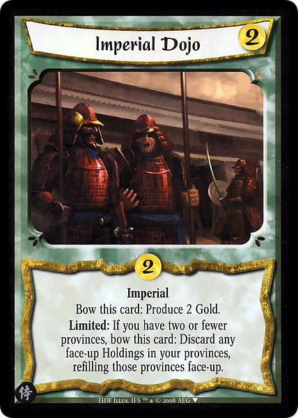 Imperial Dojo/card | L5r: Legend of the Five Rings Wiki | Fandom