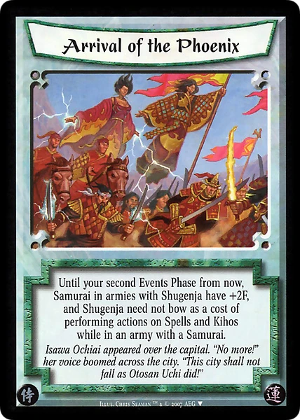 Arrival of the Phoenix/card | L5r: Legend of the Five Rings Wiki | Fandom