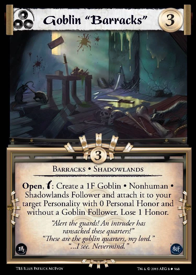 Goblin 'Barracks'/card | L5r: Legend of the Five Rings Wiki | Fandom