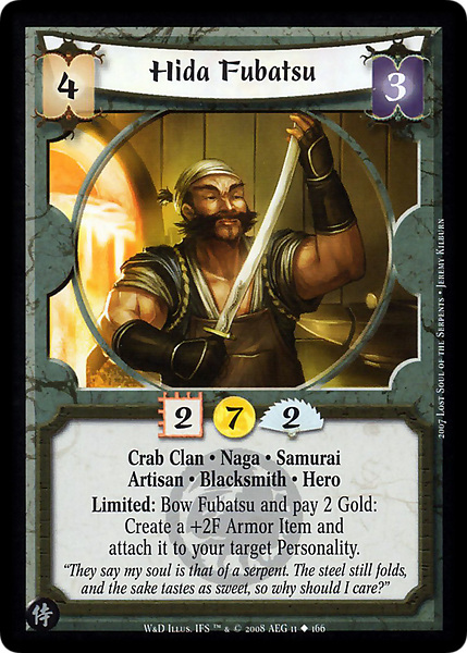 Hida Fubatsucard L5r Legend Of The Five Rings Wiki Fandom