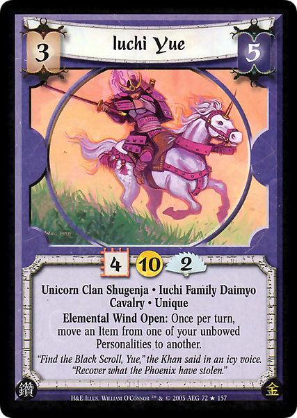 Iuchi Yuecard L5r Legend Of The Five Rings Wiki Fandom